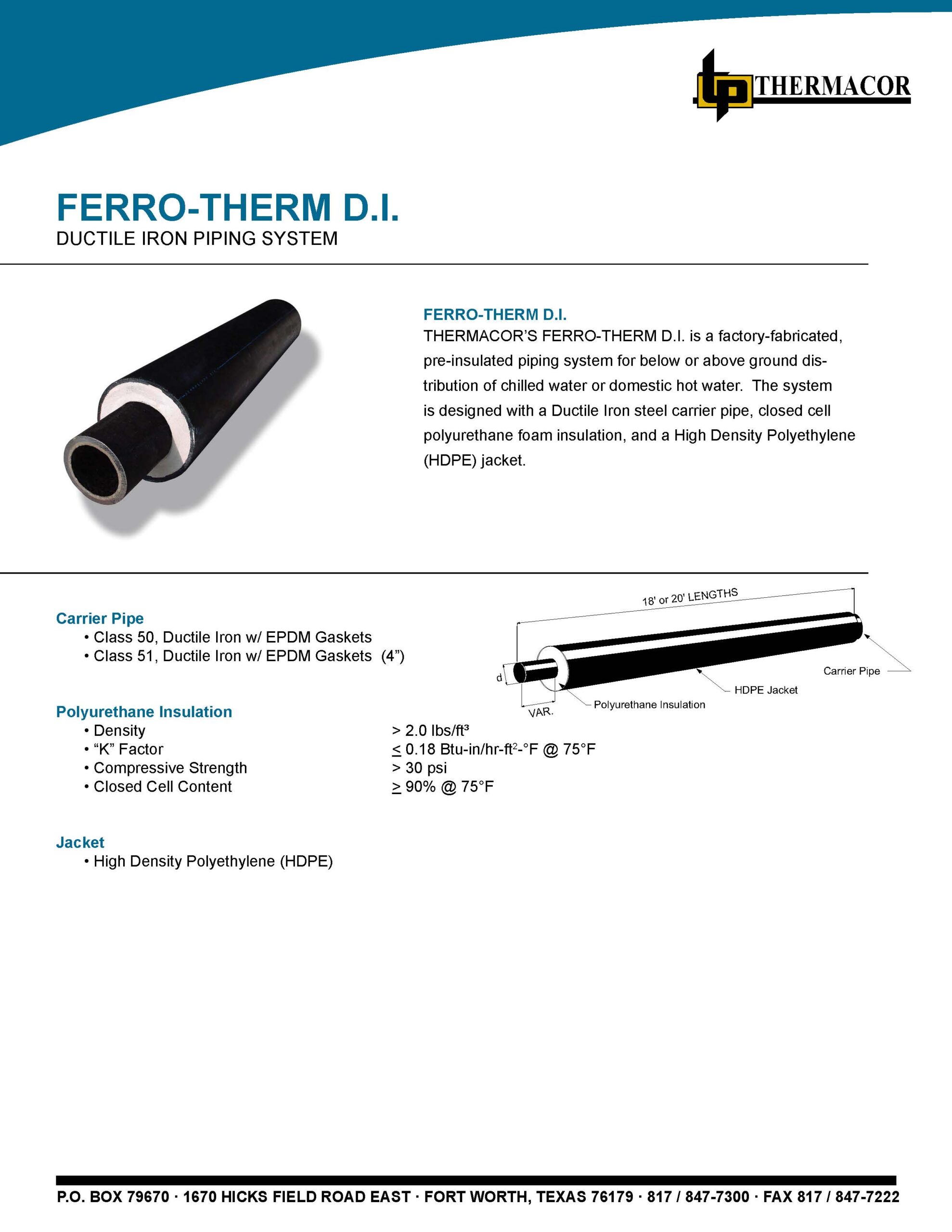 Brochures - Thermacor Process Inc. | Pre-insulated Piping Systems